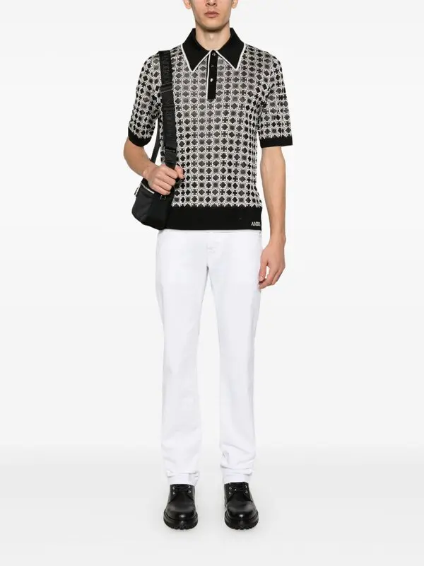 Amiri Patterned Polo Shirt