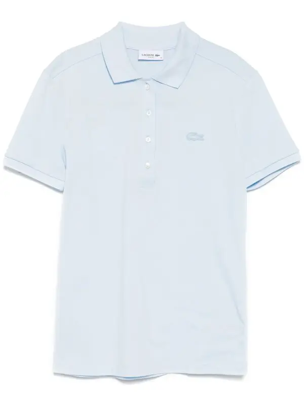 Lacoste Logo-patch Polo Top - Blue