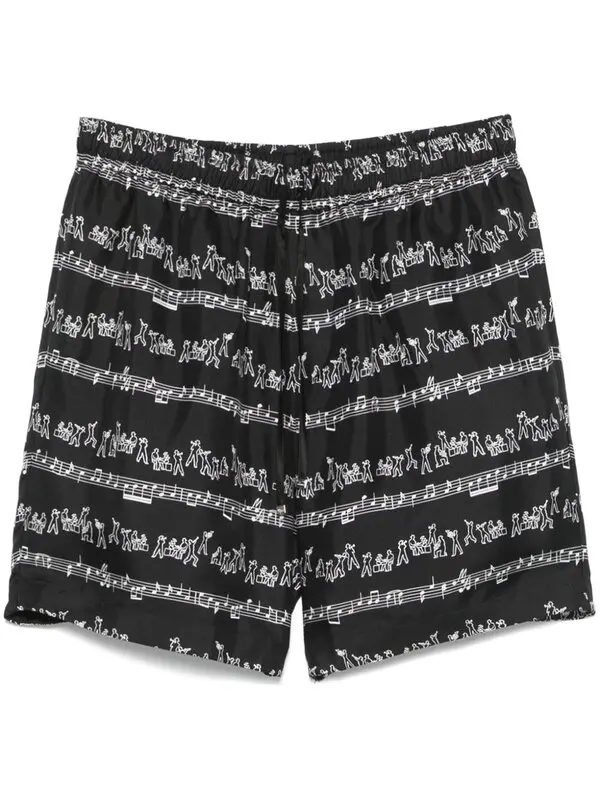 Amiri Jazz Band Shorts - Black