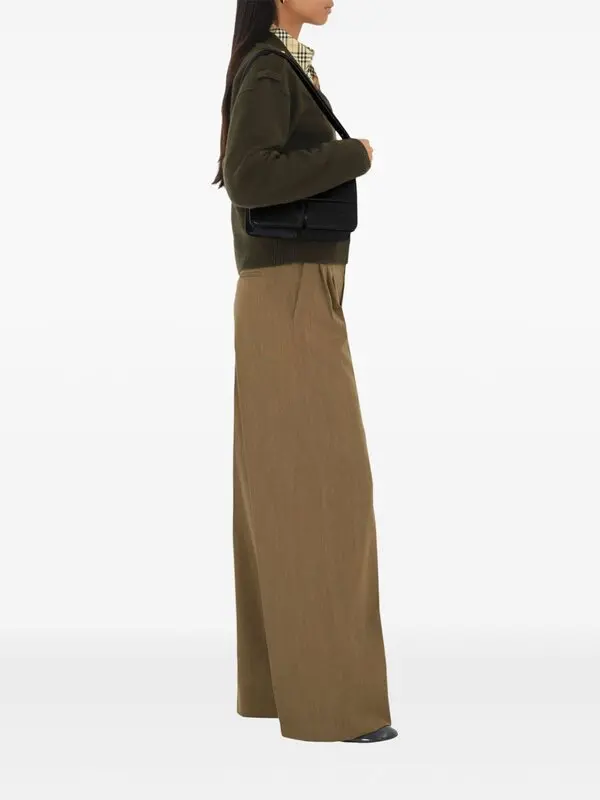 Burberry Wool Tailored Trousers - Neutrals