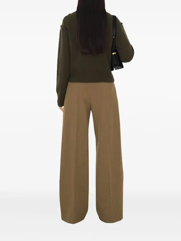 Burberry Wool Tailored Trousers - Neutrals