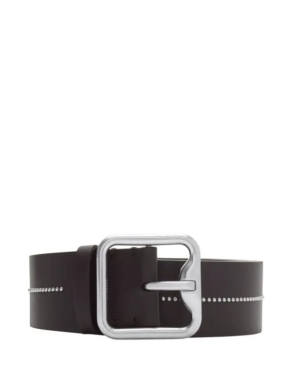 Burberry Studded Leather Belt - Black