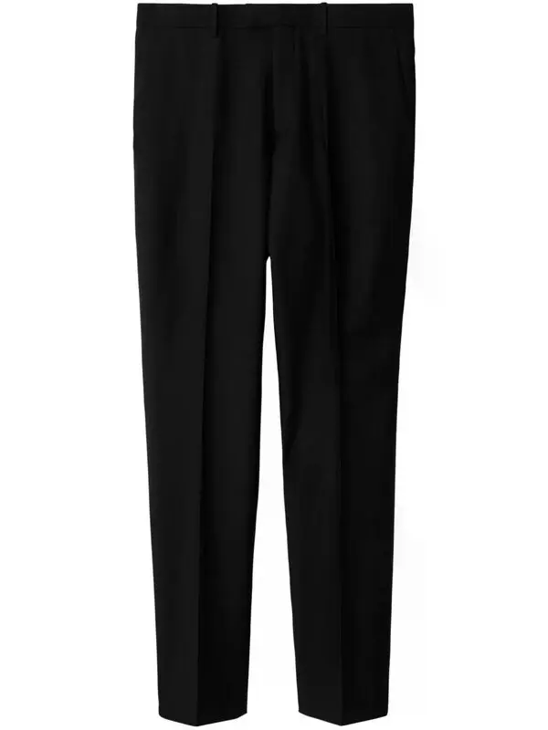 Burberry Wool Tailored Trousers - Black