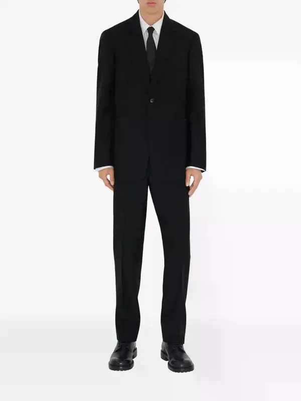 Burberry Wool Tailored Trousers - Black