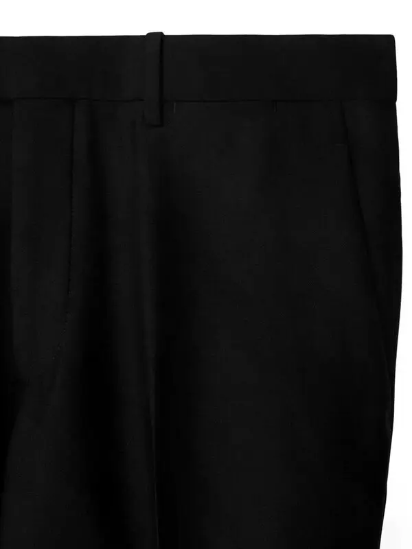 Burberry Wool Tailored Trousers - Black
