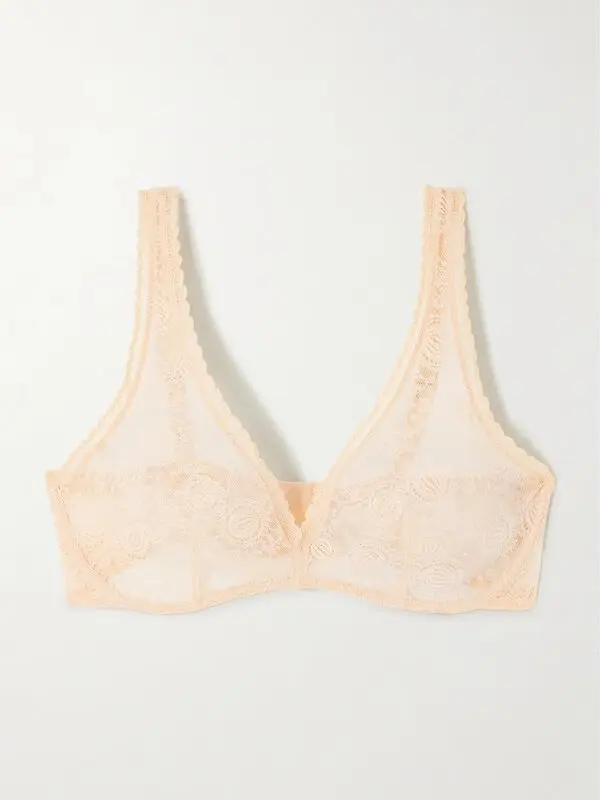 ERES Rubellite Stretch-leavers Lace Bra - Pink