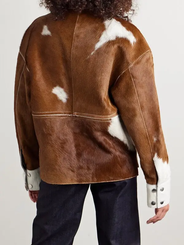 Cordova Highlands Convertible Calf Hair Jacket - Brown