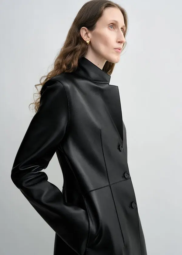 TOTEME Slim Leather Coat