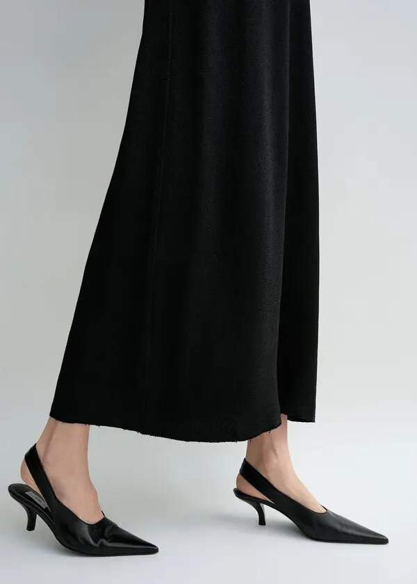 Toteme Layered Knit Maxi Dress - Black | Editorialist