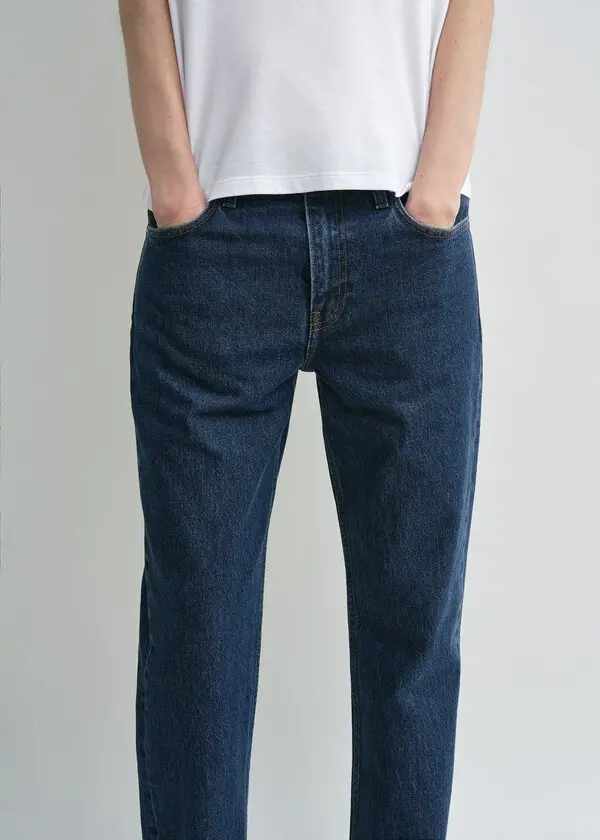 TOTEME Low Straight Leg Jeans - Indigo