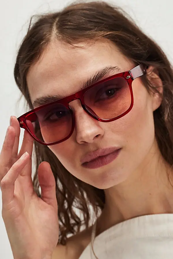 Free people Percy classic square Black and Brown Sunglasses Free People Percy Square Sunglasses - Black | Editorialist main image 3