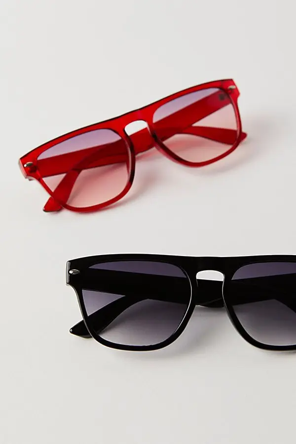 Free People Percy Oversized Square Sunglasses - Firecracker  display picture 1