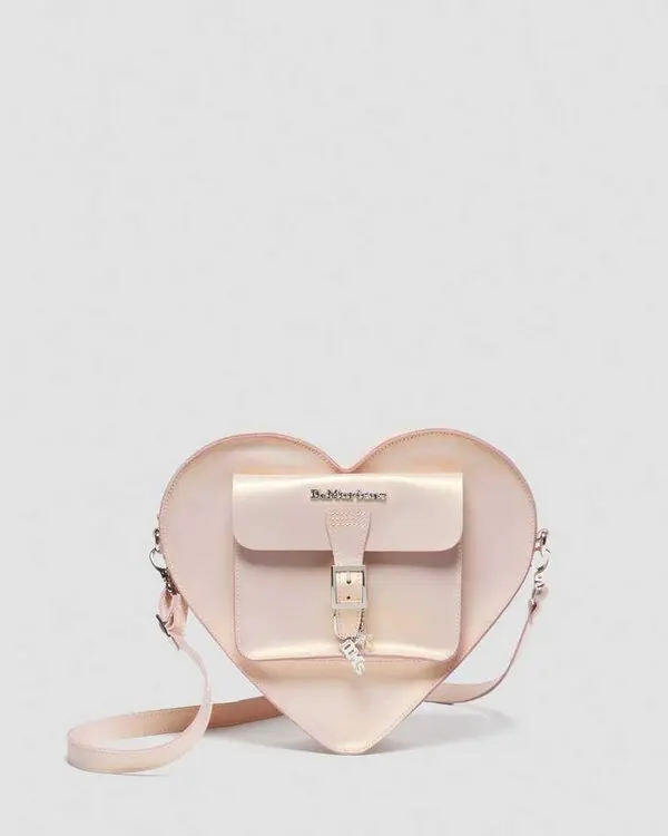 Dr. Martens Metallic Shift Leather Heart Bag - Pink