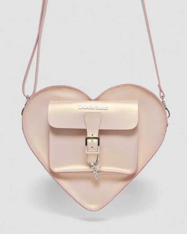 Dr. Martens Metallic Shift Leather Heart Bag