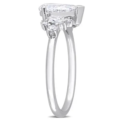 JULIANNA B. 14k Lab-grown Diamond Cluster Ring - White Gold