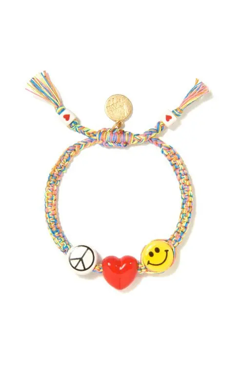 VENESSA ARIZAGA Peace, Love And Happiness Bracelet - Rainbow