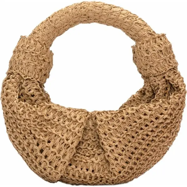 SIMONMILLER Raffia Lopsy Handbag - Natural