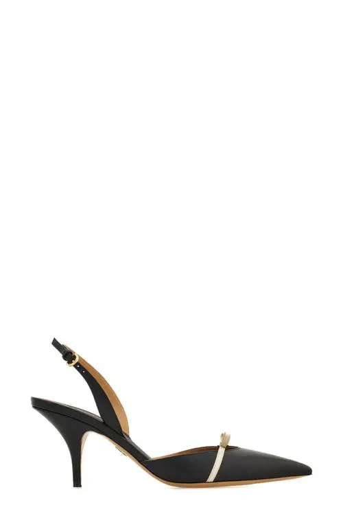FERRAGAMO Gylla Pointed Toe Slingback Pumps - Nero