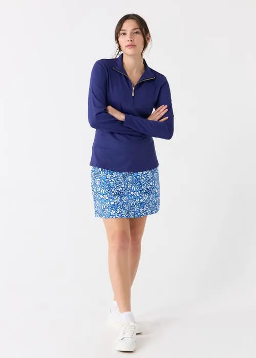 CABANA LIFE 1/4 Zip Sport Top - Navy