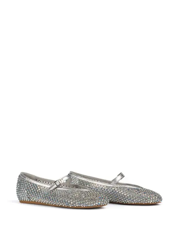 LE SILLA Gilda Ballerina Flats - Silver