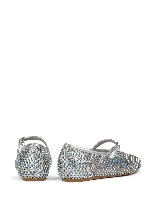 LE SILLA Gilda Ballerina Flats - Silver