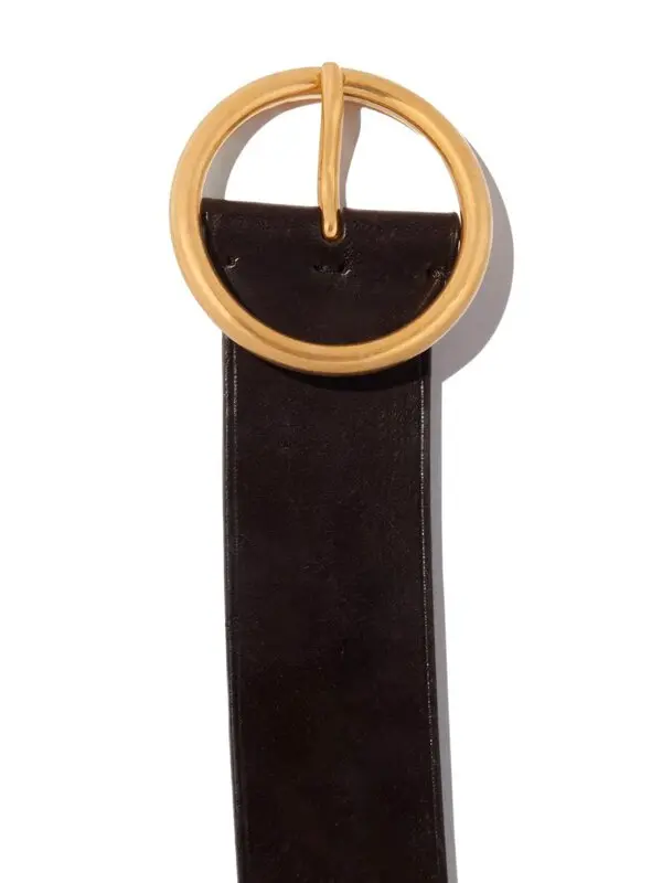 NILI LOTAN Leather Belt - Brown