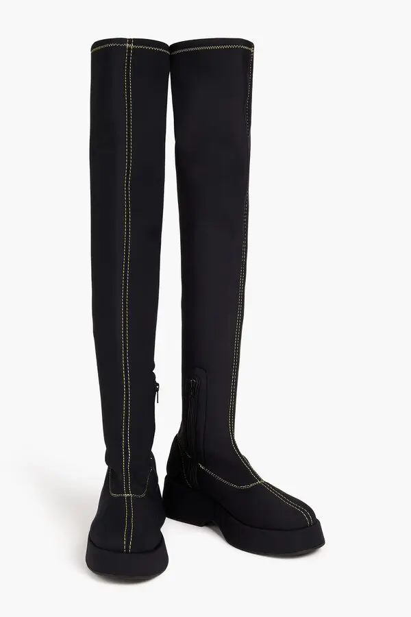 GANNI Scuba Platform Thigh Boots