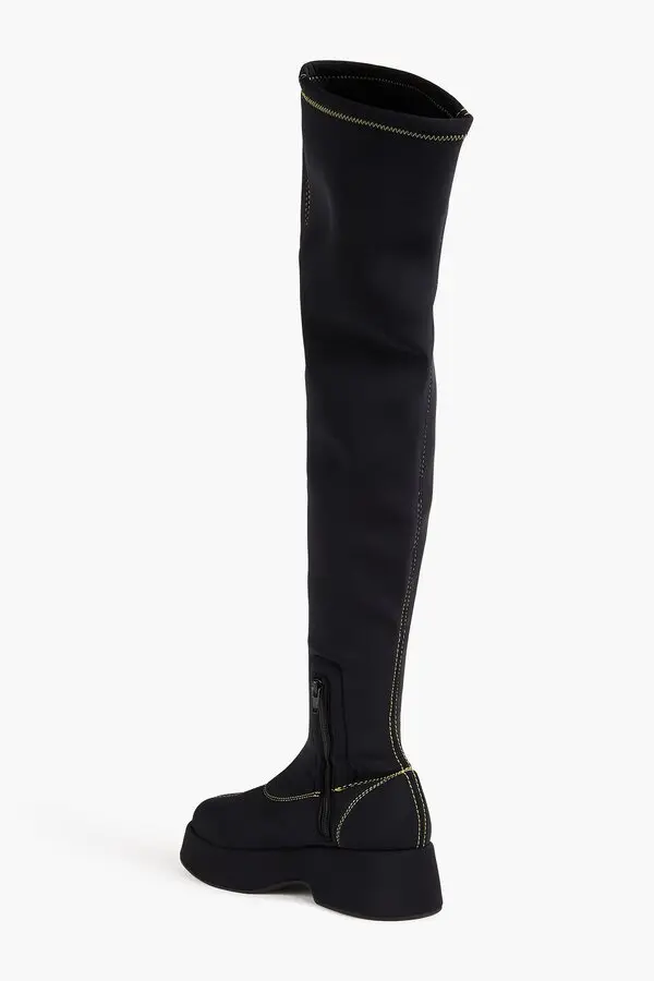GANNI Scuba Platform Thigh Boots