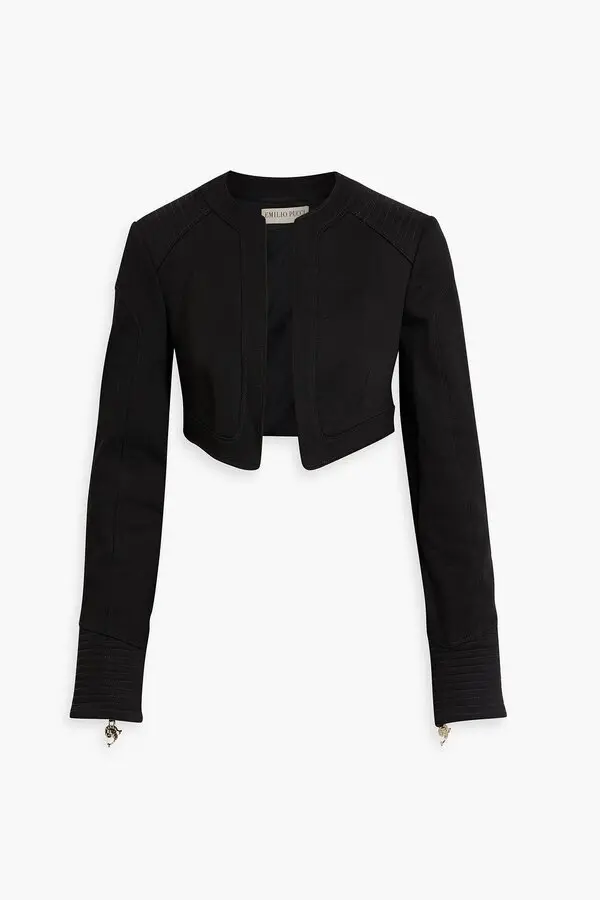 Emilio Pucci Cropped Cotton-blend Drill Jacket