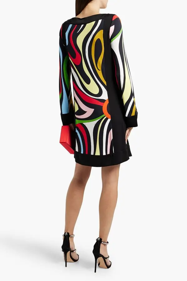 Emilio Pucci Printed Stretch-jersey Mini Dress