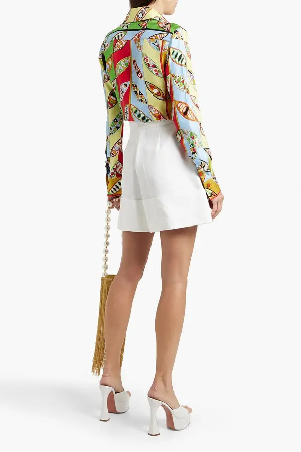 Emilio Pucci Printed Silk-twill Shirt