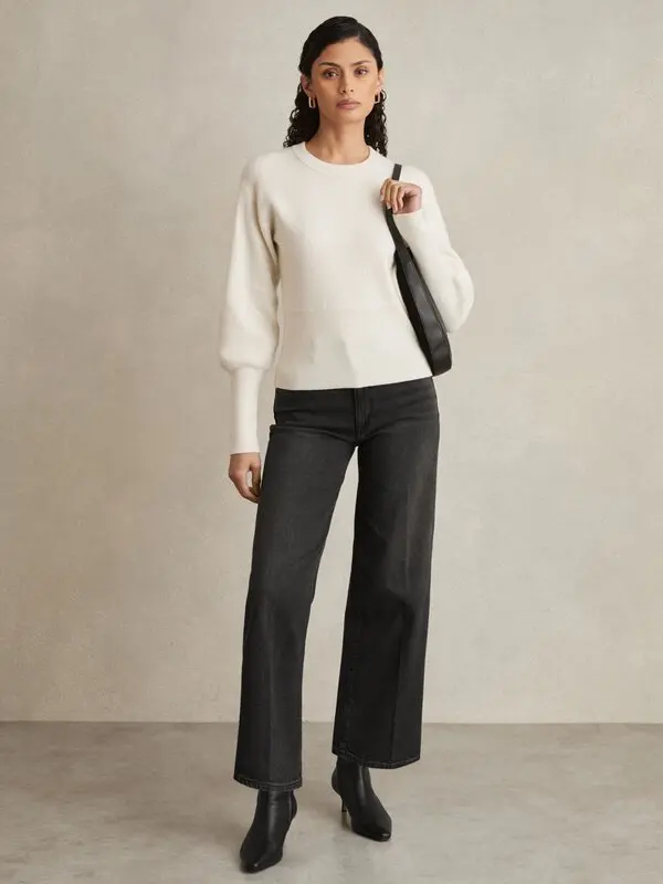 Paige The Sasha Wide-leg Cropped Jeans