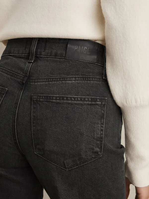 Paige The Sasha Wide-leg Cropped Jeans