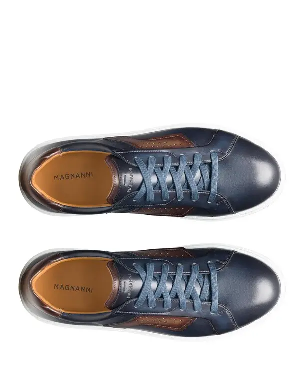Magnanni Phoenix Lace Up Sneakers - Navy/brown