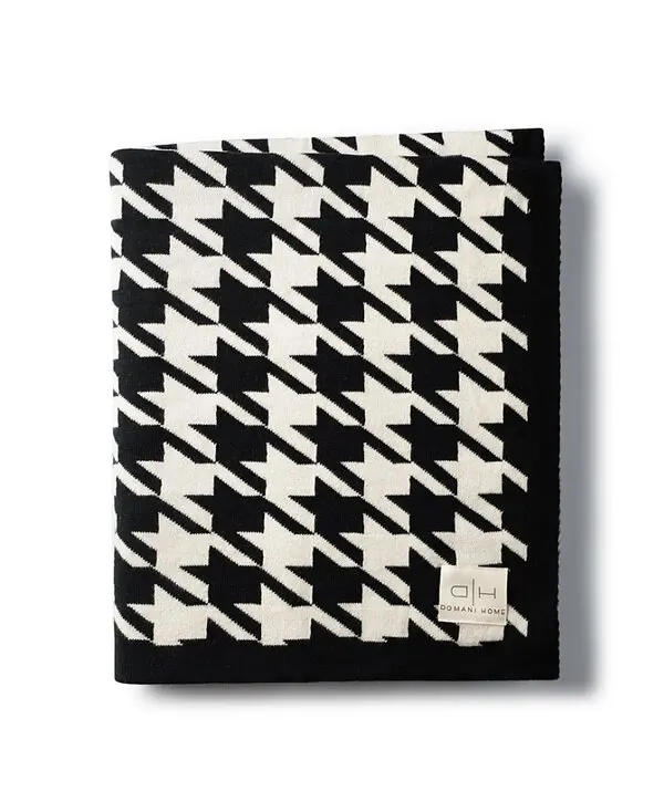 DOMANI HOME Houndstooth Throw Blanket