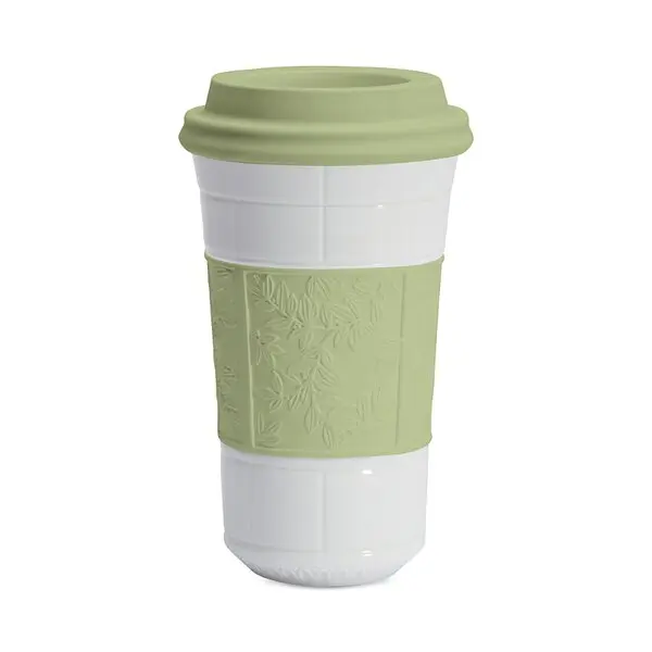 Bernardaud Louvre Porcelain Travel Mug - Green