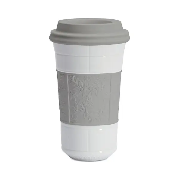Bernardaud Louvre Porcelain Travel Mug - Grey