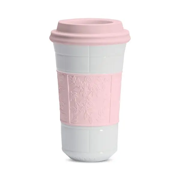 Bernardaud Louvre Porcelain Travel Mug - Rose