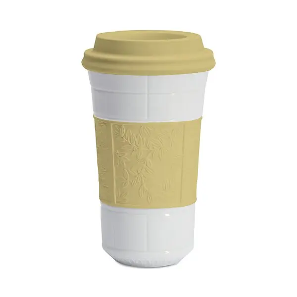 Bernardaud Louvre Porcelain Travel Mug - Yellow