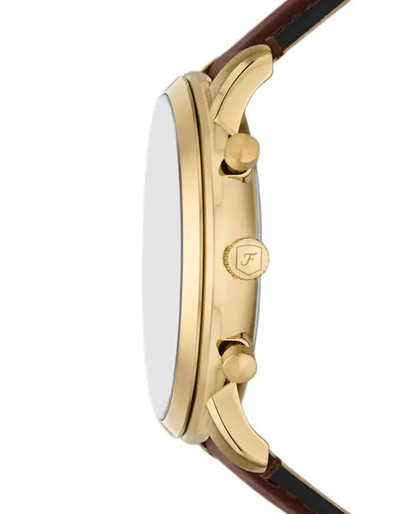 Fossil Neutra Chronograph Leather Strap Watch