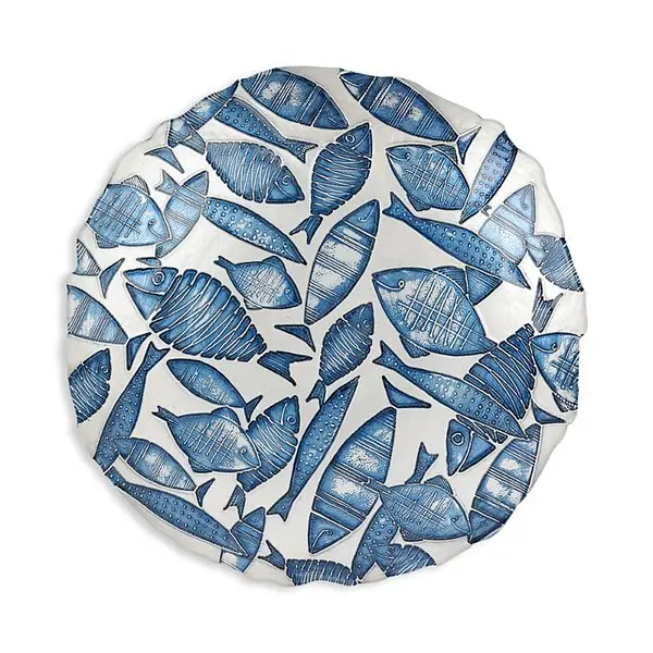 VIETRI Isola Glass Shallow Bowl