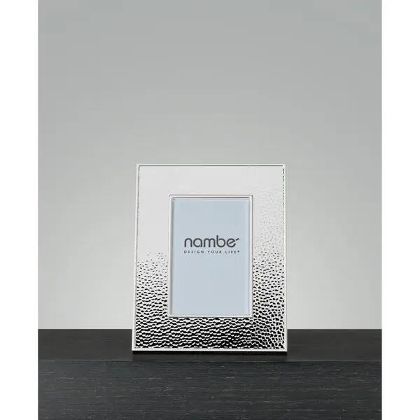 NAMBE Hammered Frame, 4 X 6 - Silver