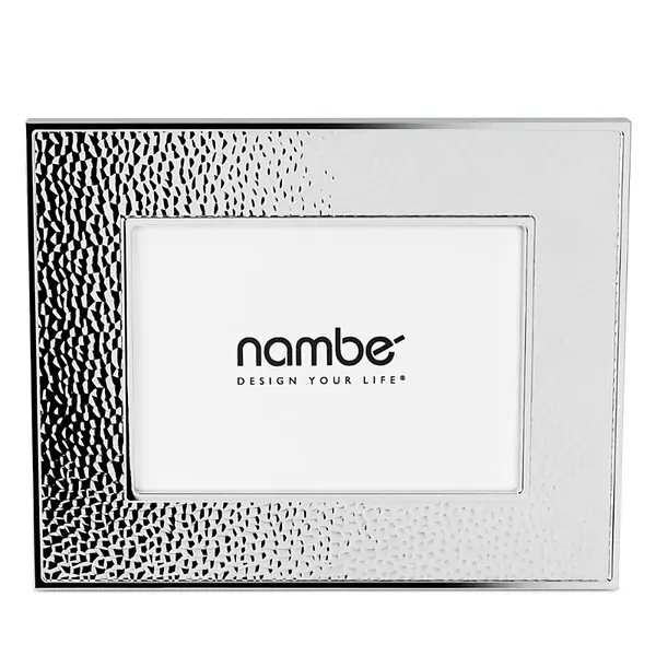 NAMBE Hammered Frame, 4 X 6 - Silver