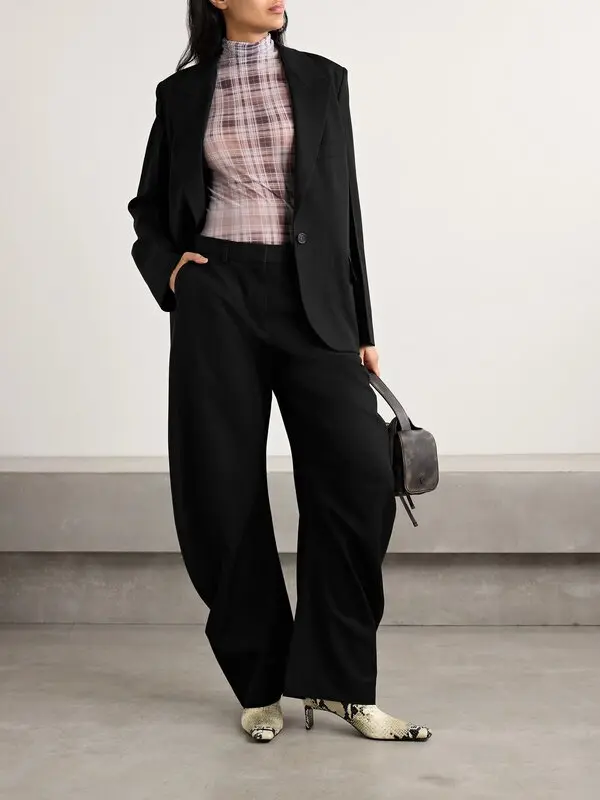 Acne Studios Crepe Barrel-leg Trousers