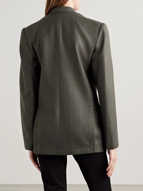 KALLMEYER Gemini Pinstriped Wool-twill Blazer