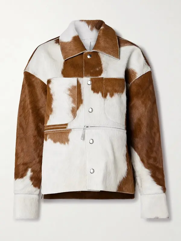 Cordova Highlands Convertible Calf Hair Jacket - Brown