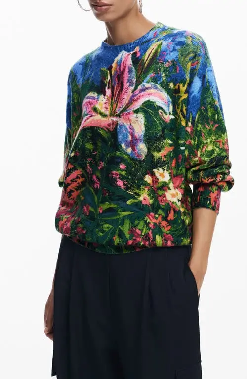 Desigual Floral Print Pullover
