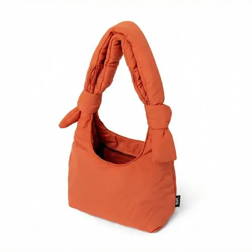 LEFRIK Biwa Puffy Mini Bag Quilted, Knotted, Adjustable Shoulder And Messenger Bag - Koi