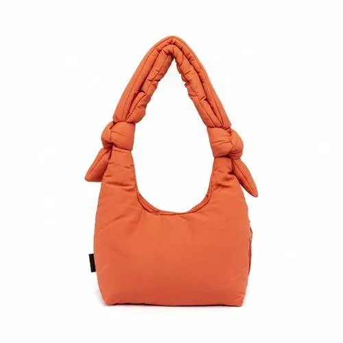 LEFRIK Biwa Puffy Mini Bag Quilted, Knotted, Adjustable Shoulder And Messenger Bag - Koi
