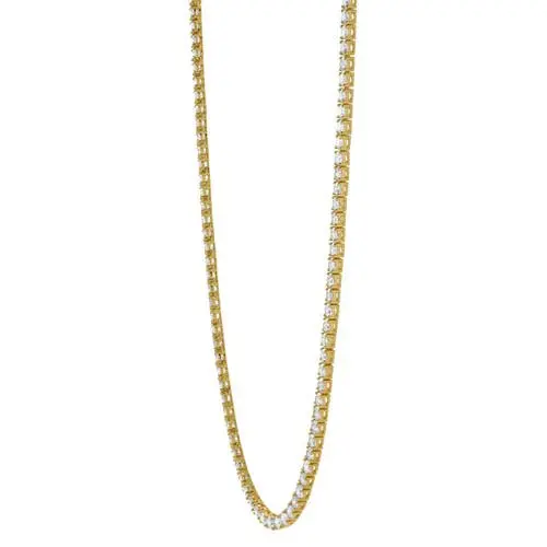 LUVMYJEWELRY 10k Gold Lab Grown Diamond Tennis Chain - 10k Yellow Gold